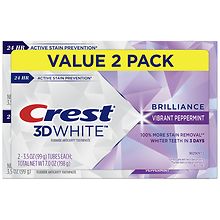 Crest 3D White Brilliance Teeth Whitening Toothpaste Mint | Walgreens