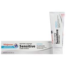 Walgreens Restore & Defend Sensitive Fluoride Toothpaste Extra Fresh ...