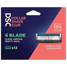 Dollar Shave Club 6-Blade Razor Blade Refills | Walgreens