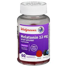 Walgreens Melatonin 12 mg Gummies Mixed Berries | Walgreens