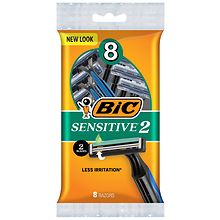 BIC Sensitive 2 Disposable Razors for Men With 2 Blades for Sensitive ...