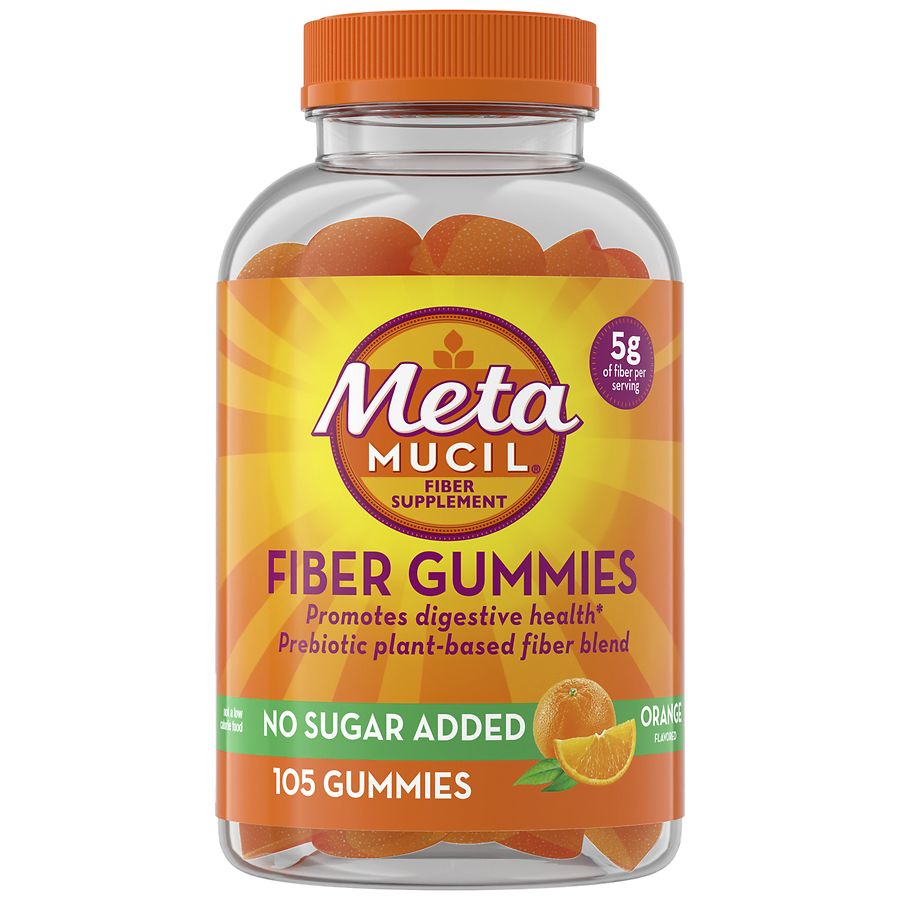 Metamucil Fiber Supplement Gummies Orange | Walgreens