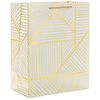 Hallmark Gift Bag (Gold Line Art) for Weddings, Bridal Showers | Walgreens
