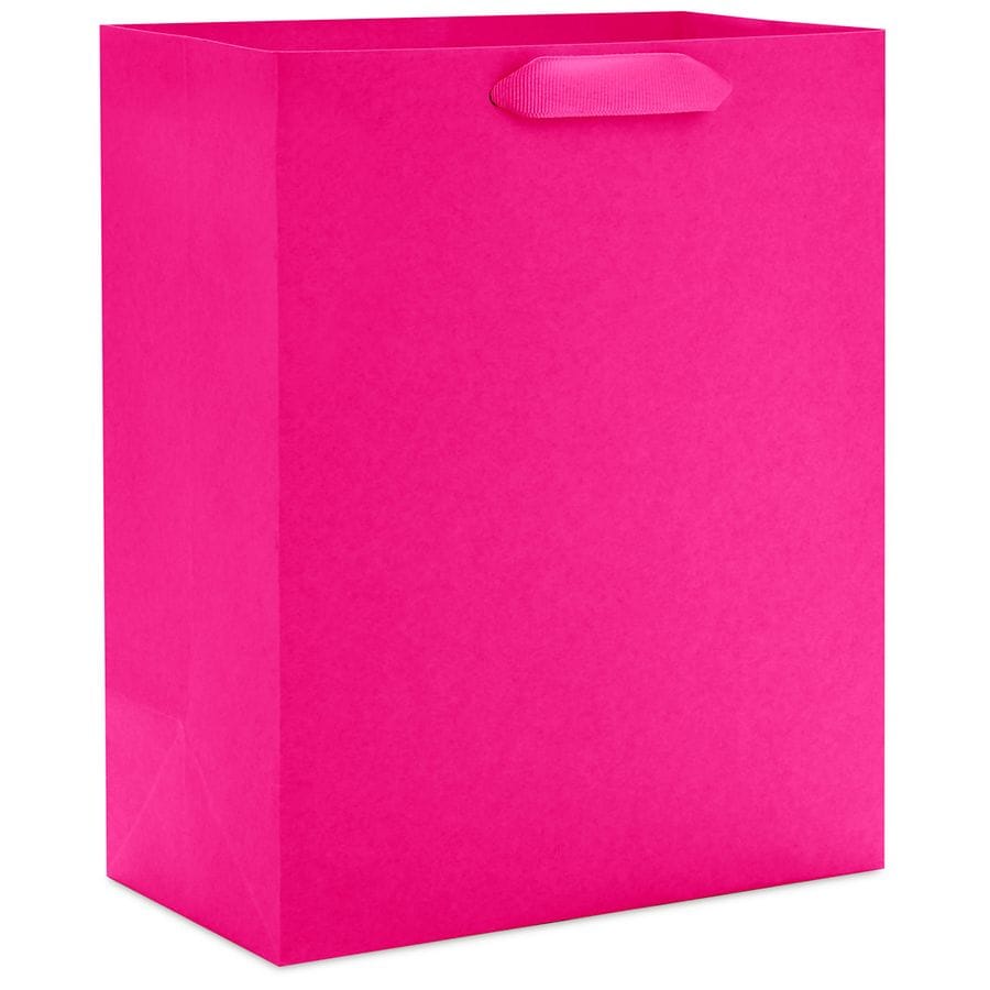 Hallmark Gift Bag for Birthdays, Bridal Showers, Baby Showers Hot Pink ...