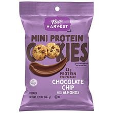 Nut Harvest Mini Protein Cookies Chocolate Chip with Almonds | Walgreens