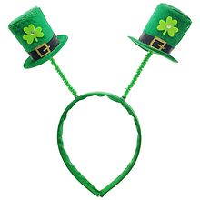 Festive Voice Green Headband with Top Hats Green | Walgreens