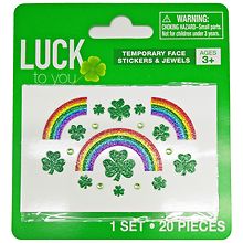 Festive Voice Rainbow Face Stickers | Walgreens