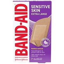 Band Aid Brand Adhesive Bandage for Sensitive Skin Extra Large | Walgreens