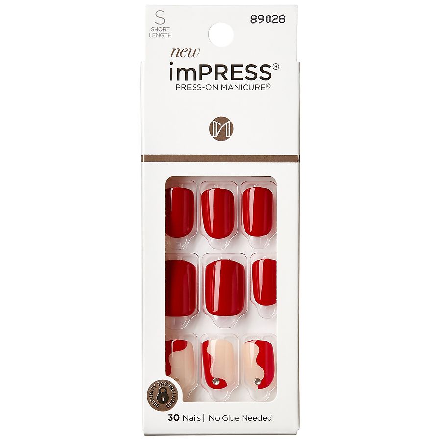 Kiss imPRESS Press-On Manicure Fake Nails, Adore You | Walgreens