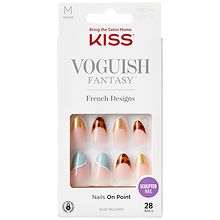 Kiss Voguish Fantasy Sculpted Nails, French Charmante | Walgreens
