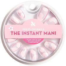 Olive & June The Instant Mani Press-On Nails Round Short, Groovy Swirl ...