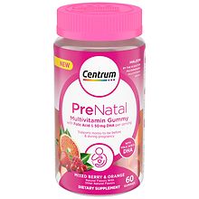 Centrum Prenatal Multivitamin Gummies with Folic Acid and DHA Mixed ...