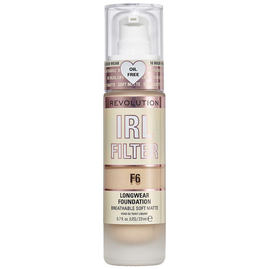 Makeup Revolution IRL Filter Longwear Foundation, F6 | Walgreens