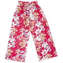 West Loop Women's Pink Floral Palazzo Pants Medium | Walgreens