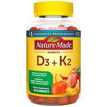 Nature Made Vitamin D3 5000 IU Per Serving + K2 Gummies | Walgreens