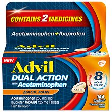 Advil Dual Action Back Pain Caplets | Walgreens