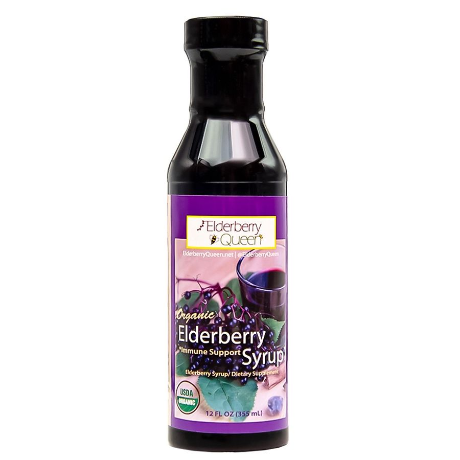 Elderberry Queen Organic Elderberry Immune Support Syrup | Walgreens