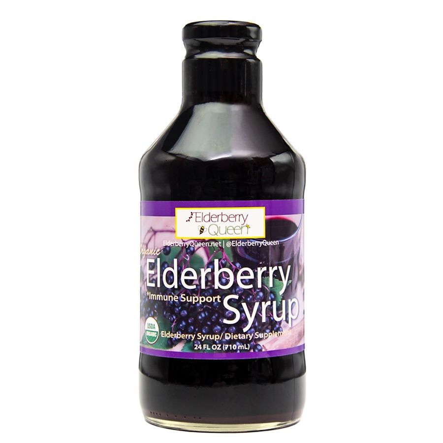 Elderberry Queen Organic Elderberry Immune Support Syrup | Walgreens