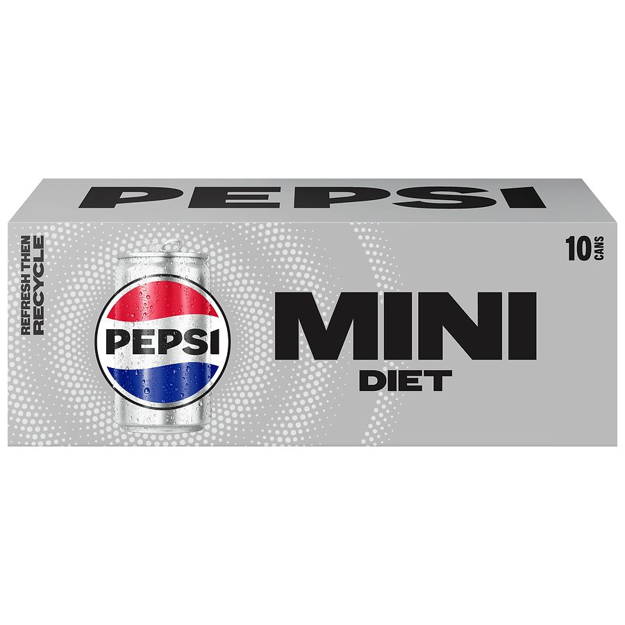 Pepsi Diet Mini Soda 10 Pack Mini Can | Walgreens