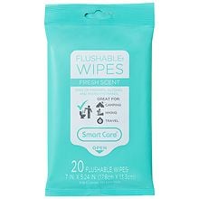 Smart Care Flushable Wipes, Travel Size | Walgreens