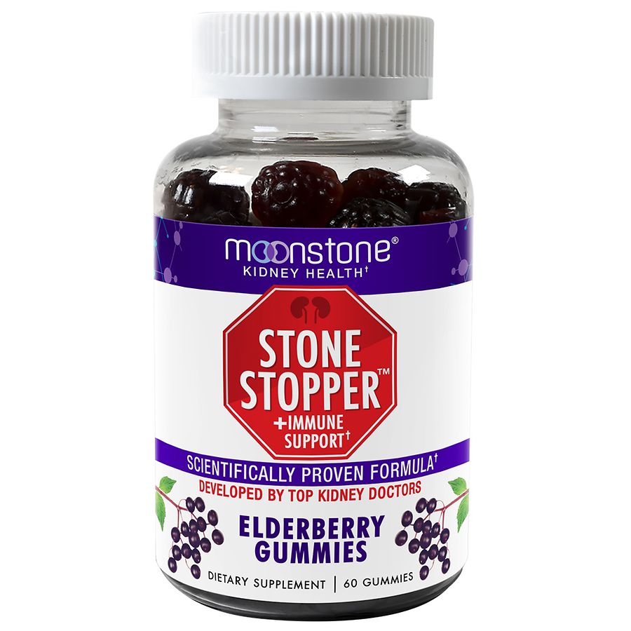 Moonstone Kidney Health Stone Stopper + Immune Support Elderberry ...