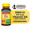 Nature Made Extra Strength Vitamin D3 5000 IU Fast Dissolve Tablets 70 ...