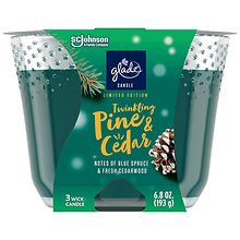 Glade 3 Wick Scented Candle Twinkling Pine & Cedar | Walgreens