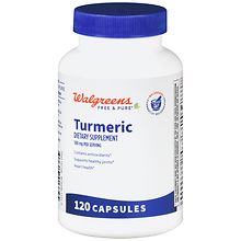 Walgreens Free & Pure Turmeric 500 mg per Serving Capsules (120 days ...