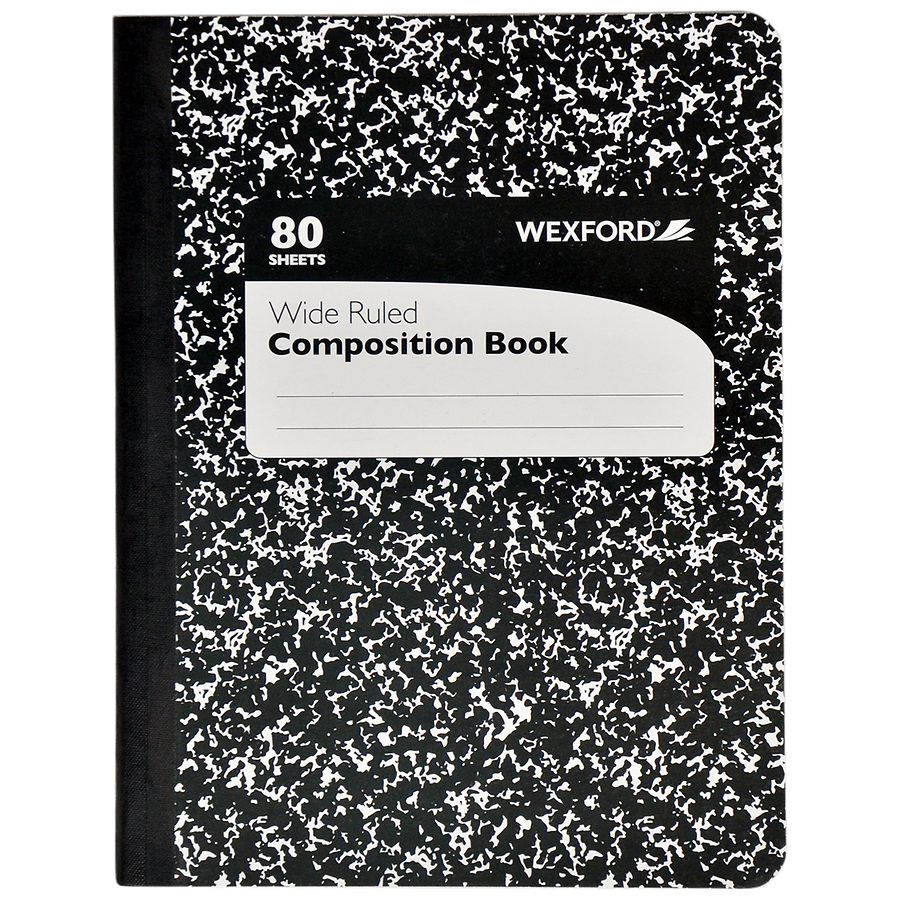Wexford Wide Ruled Composition Book NA, NA, NA Black | Walgreens
