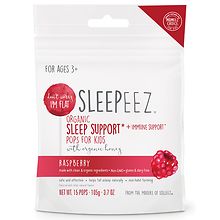 Sleepeez Organic Sleep Support + Immune Support Pop for Kids Raspberry ...