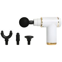 BLUZEN Mini Percussion Massager with Case White + Gold | Walgreens