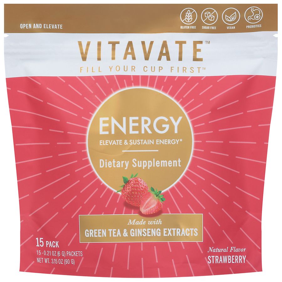 VITAVATE Energy Strawberry | Walgreens