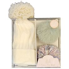 Modern Expressions Pick-A-Pom Beanie Set White | Walgreens