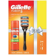 Gillette Fusion Men's Razor, 1 Razor + Gillette Pro Shave Gel | Walgreens
