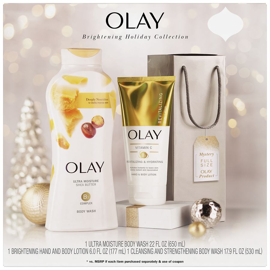 Olay Body Wash + Hand Body Lotion + 1 Mystery Item Holiday Pack | Walgreens
