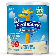 PediaSure Grow & Gain with Immune Support Shake Mix Powder Vanilla ...