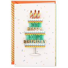 Hallmark Signature Birthday Card (Happy Birthday Cake With Candles) E35 ...