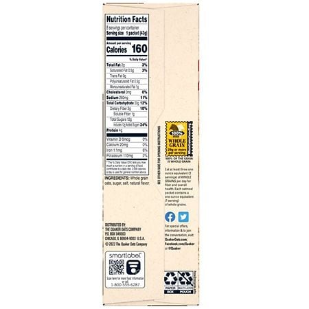 Quaker Oats Nutrition Facts