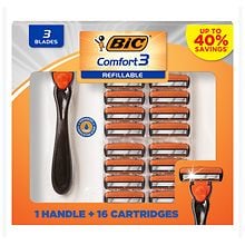 BIC Comfort 3 Disposable Razors for Men - 3 Blades | Walgreens