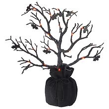 Happy Halloween Light Up Bat Tree NA Black | Walgreens