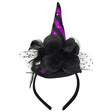 Festive Voice Light Up Witch Hat Headband, PURPLE | Walgreens