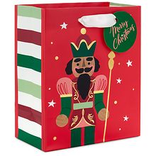 Hallmark Small Holiday Gift Bag (Nutcracker on Red) | Walgreens