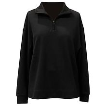 West Loop Women's Quarter Zip Large Black | Walgreens