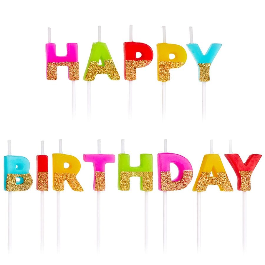 Hallmark Birthday Candles Multicolor Happy Birthday Letters Walgreens