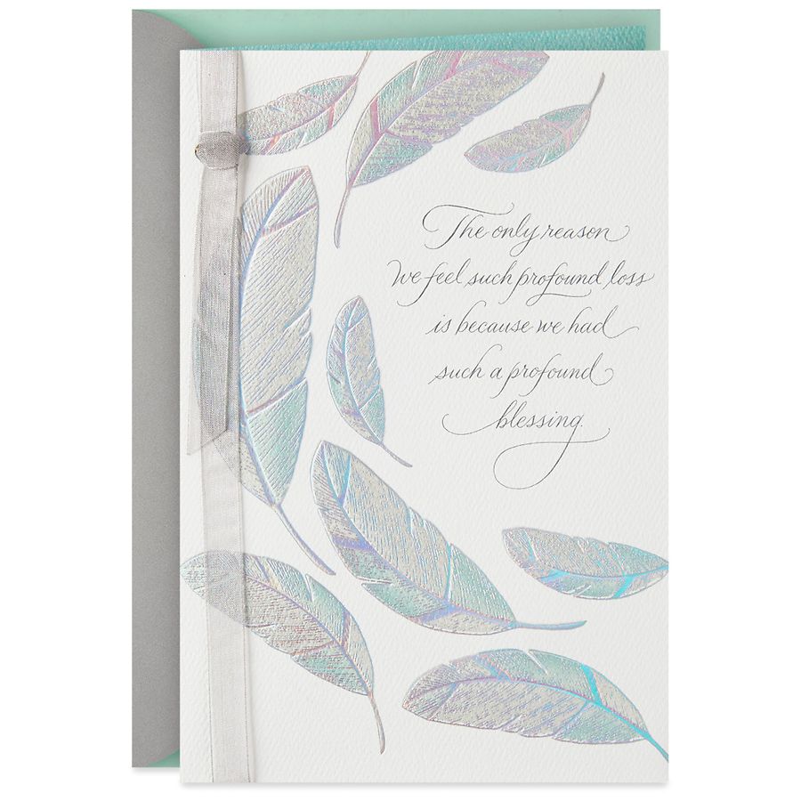 Hallmark Sympathy Card (Finding Peace to Carry Our Hearts Forward) E48 ...