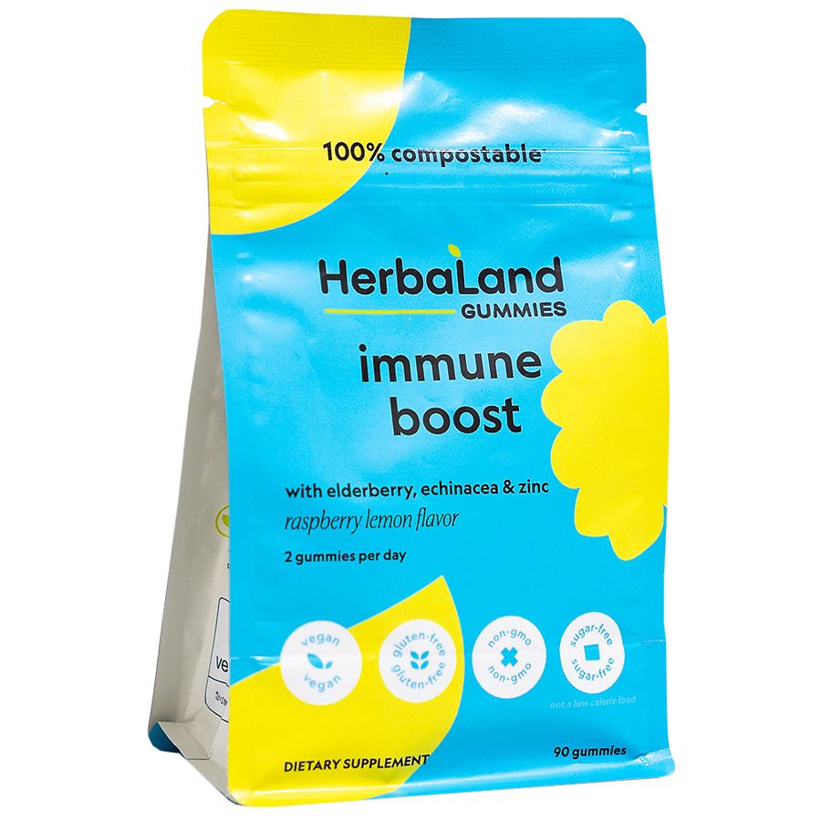 Herbaland Immune Boost Gummies Raspberry Lemon | Walgreens