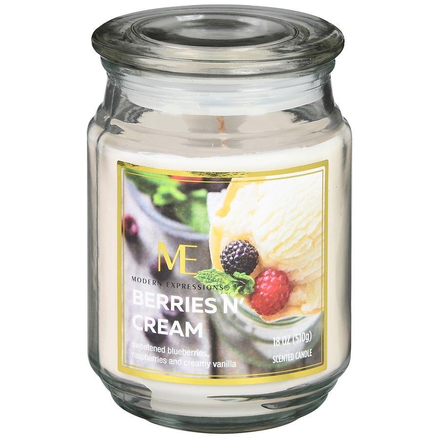 Modern Expressions Scented Candle Berries N' Cream | Walgreens