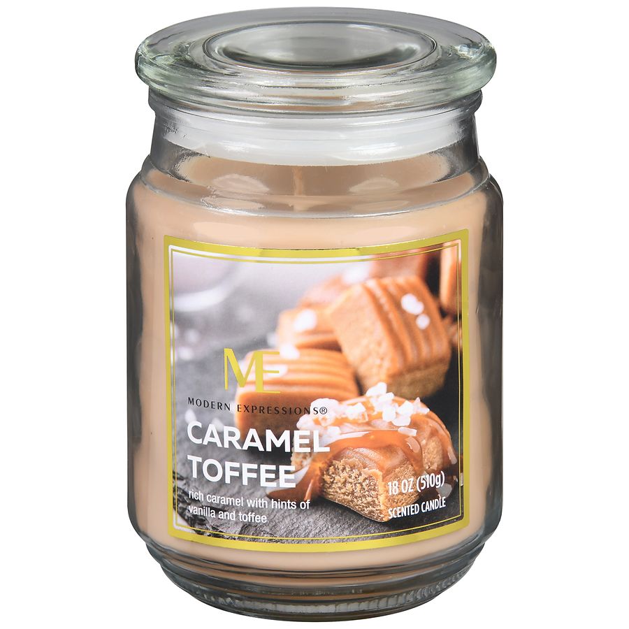 Modern Expressions Scented Candle Caramel Toffee | Walgreens