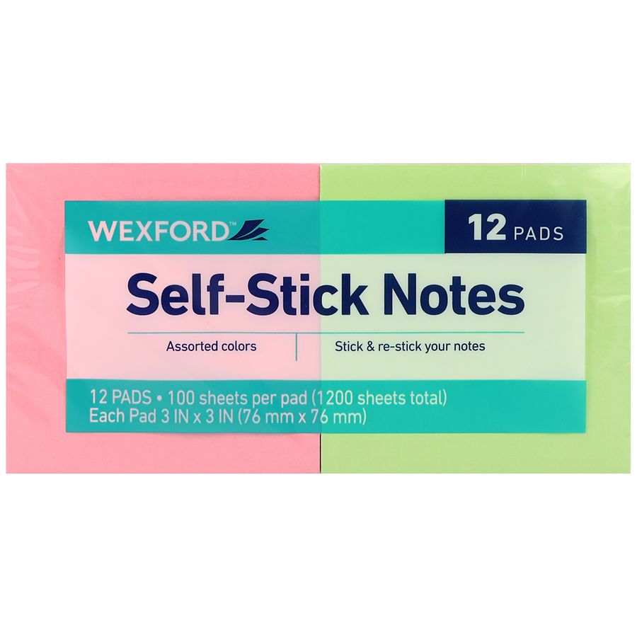 Wexford Self-Stick Notes Assorted | Walgreens