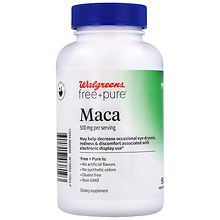 Walgreens Free & Pure Maca Root Supplement 500mg Capsules (90 days ...